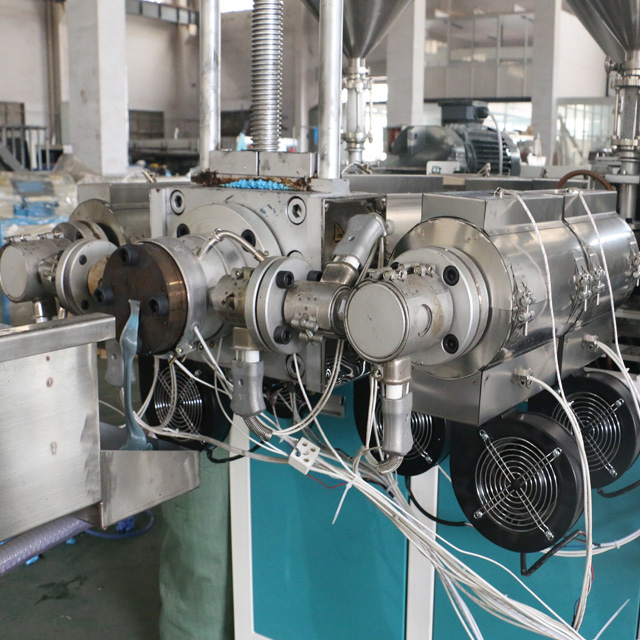 3 Colors PP PE Imitated Artificial Rattan Extrusion Making Machine ...